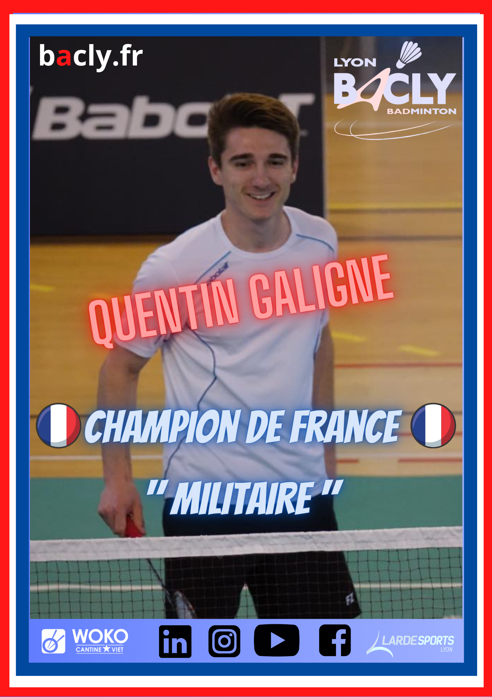 Champion de France « Militaire » 2021 – Bacly